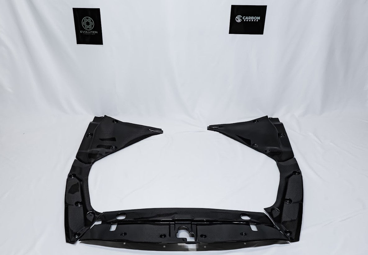 GTR R35 Carbon Engine Bay Trim (2x2, forged, matte) – Carbon Source